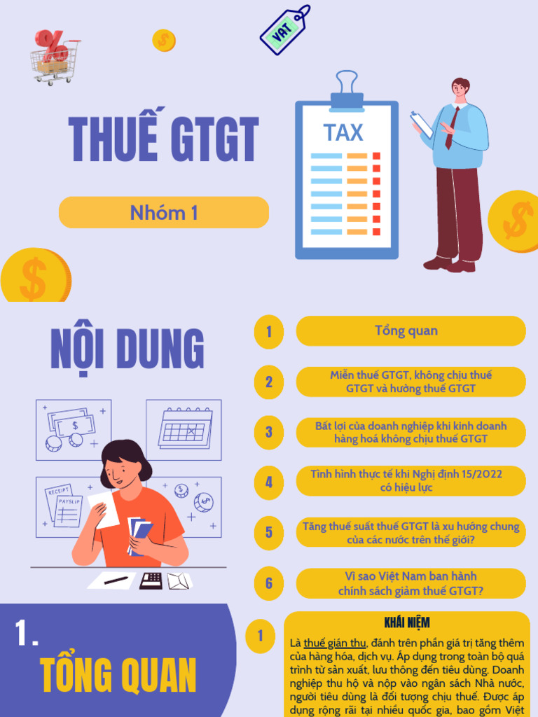 Thue GTGT - BAN3014 - 2 - Nhom 1 - de Tai 2 - Slide | PDF