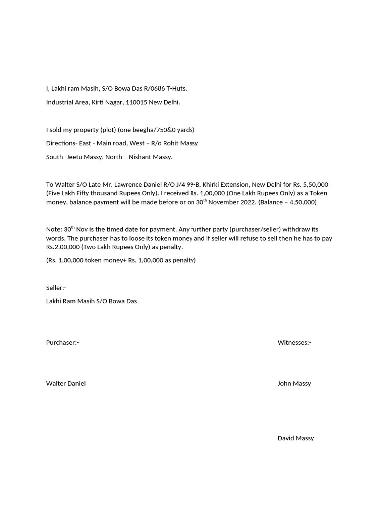 Token Agreement | PDF