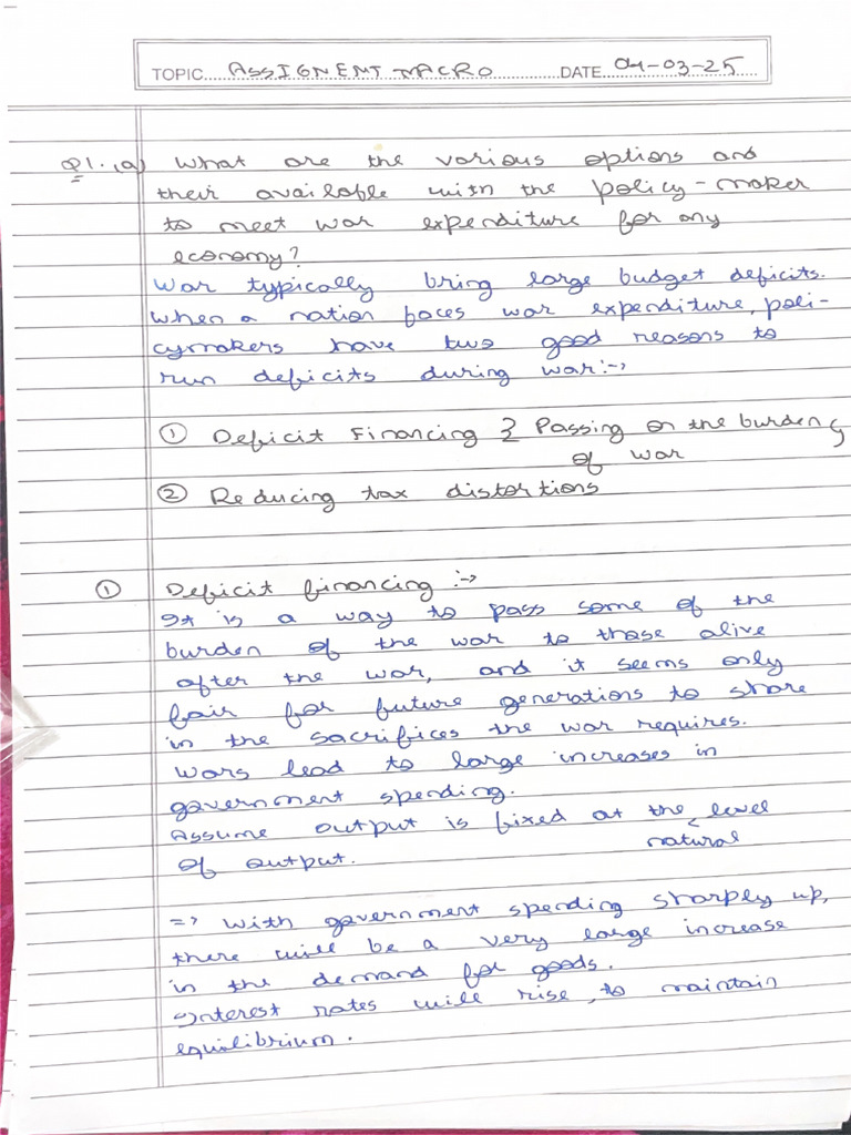 Macro Assignment 1 | PDF