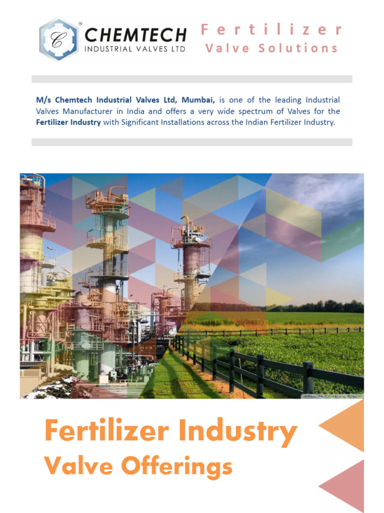 Chemtech Industrial Valves LTD Catalog For Fertilizer Sector Valves ...