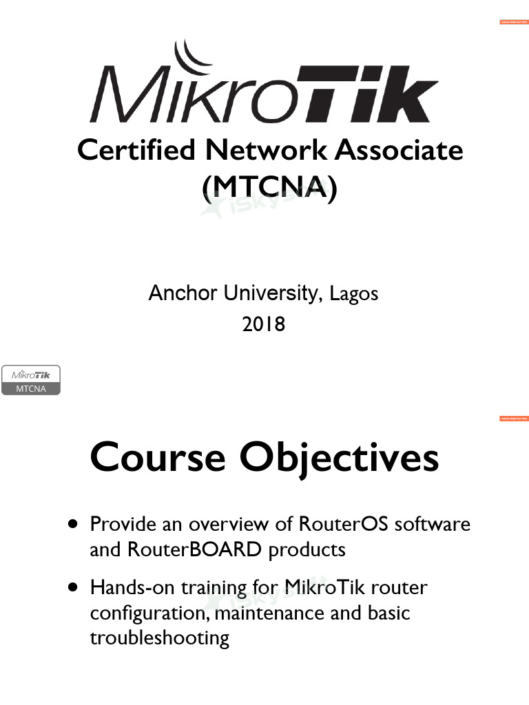 MTCNA Training Material 2018 | PDF | Ip Address | Router (Computing)
