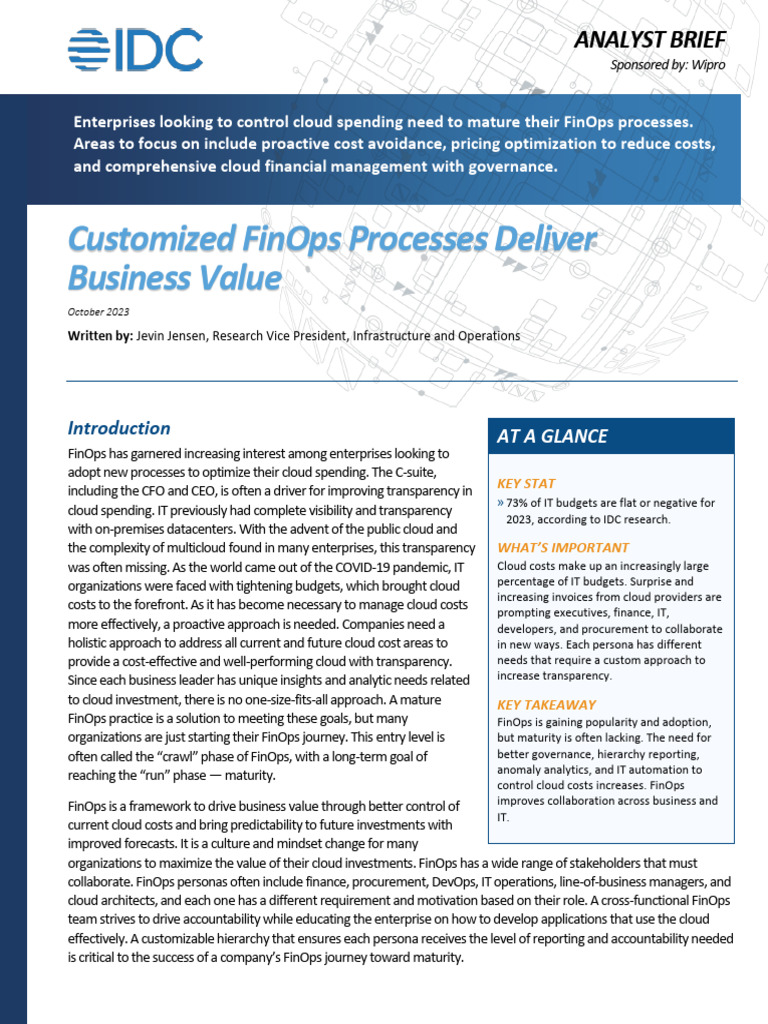 Customized Finops Processes Deliver Business Value | PDF | Cloud Computing | Analytics