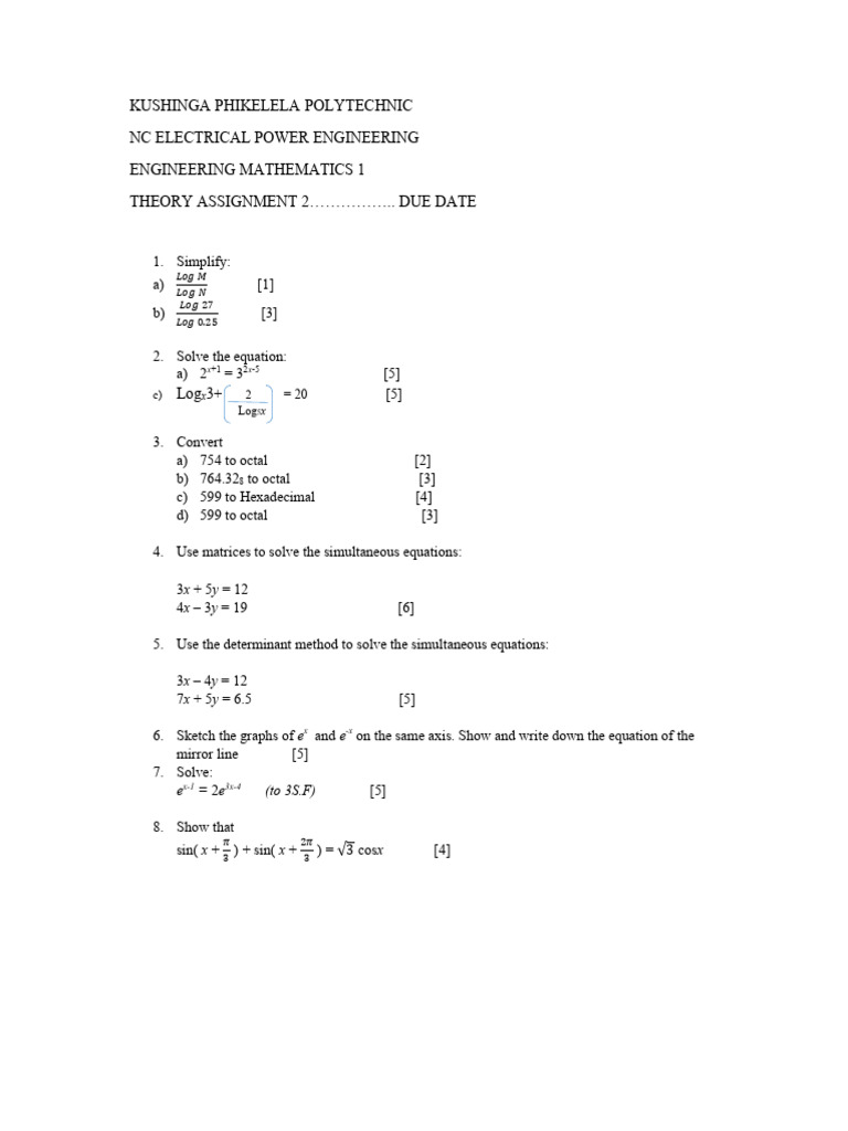Math Theory 2 | PDF
