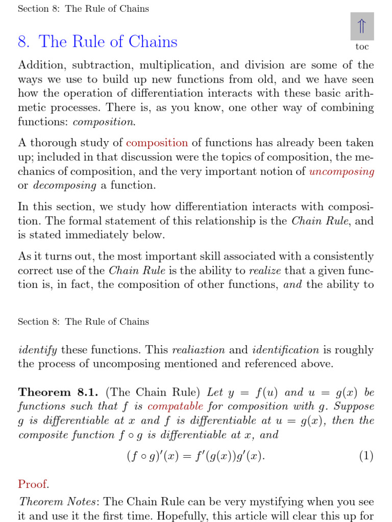The Rule of Chains: Composition | PDF | Trigonometric Functions | Monotonic Function