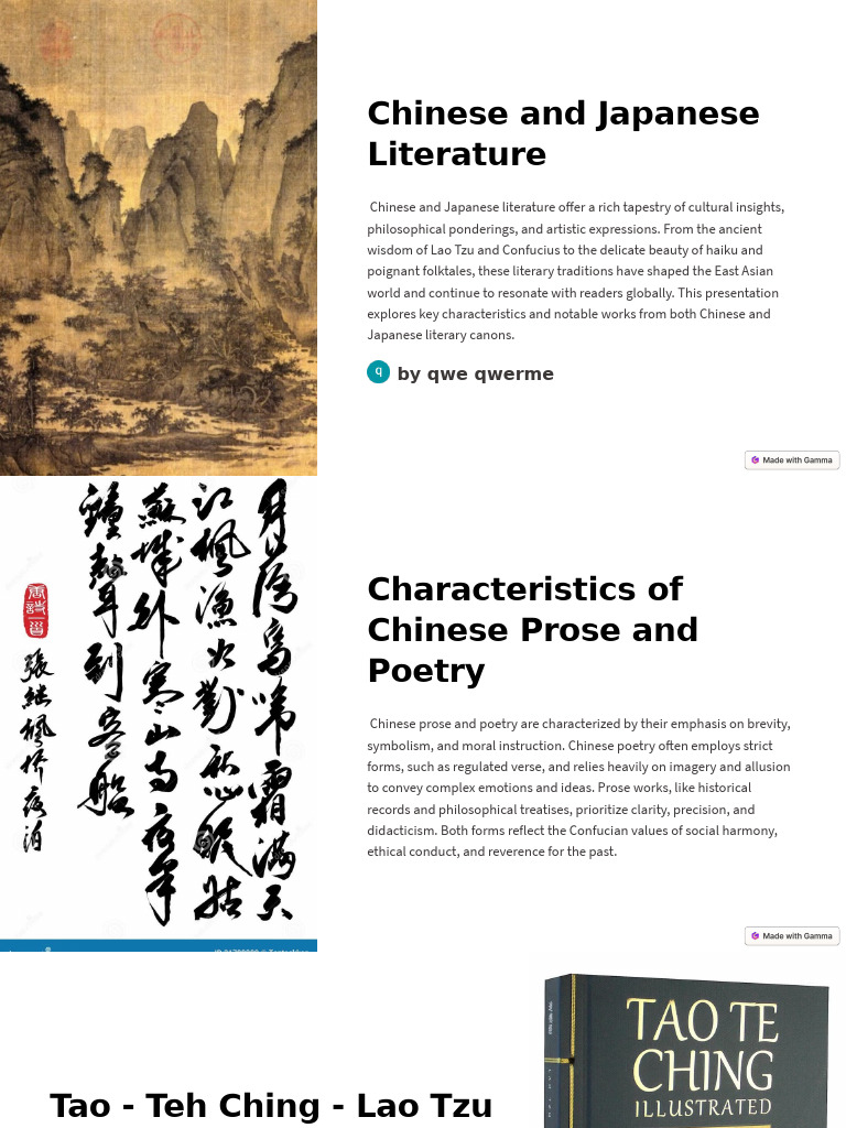 Chinese and Japanese Literature | PDF | Confucianism | Tao