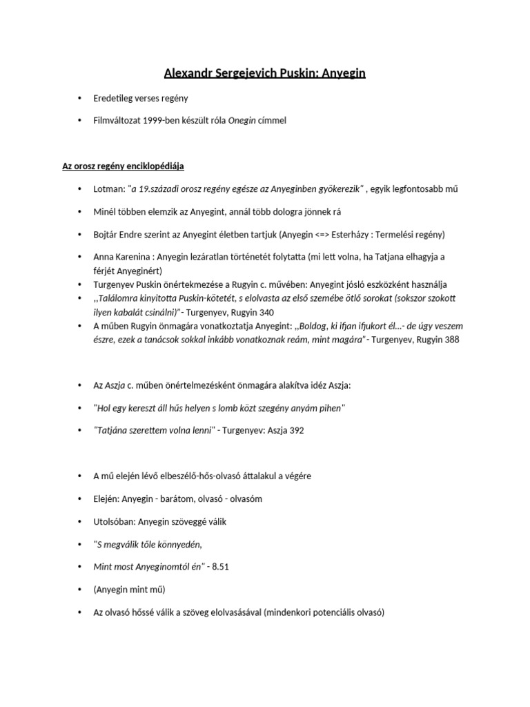 Alexandr Sergejevich Puskin | PDF