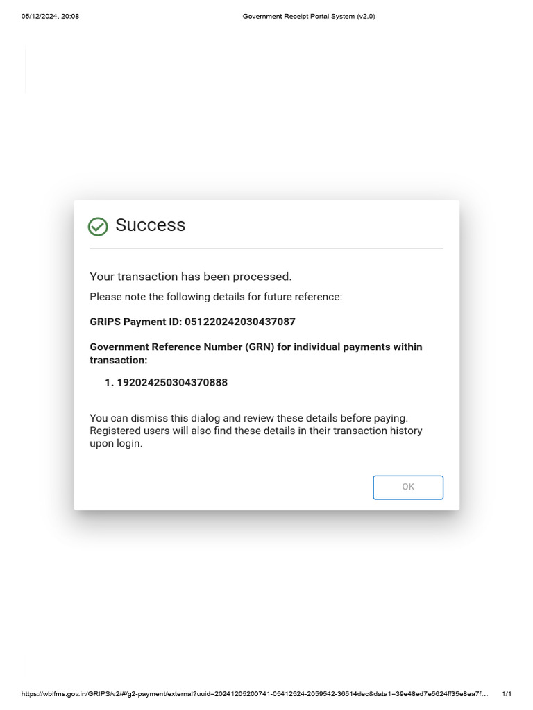 Government Receipt Portal System (v2.0) | PDF | Computing | Software