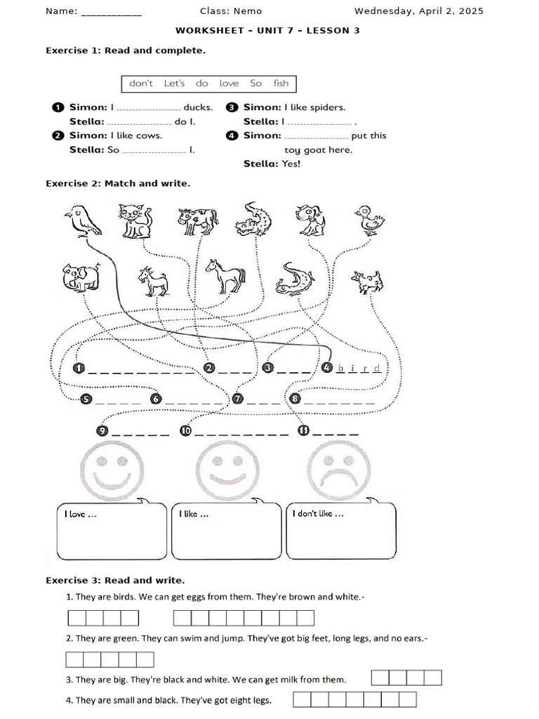 NEMO-KB2- U7- L3-WS | PDF