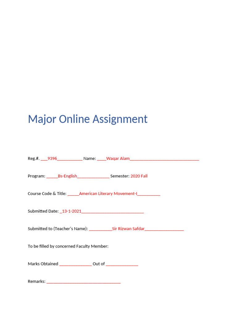 9396 Waqar alam-ENG-209-A - 13454 | PDF | Feminism | Gender Studies