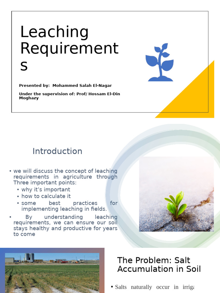 Understanding Leaching Requirements | PDF | Natural Materials | Agriculture