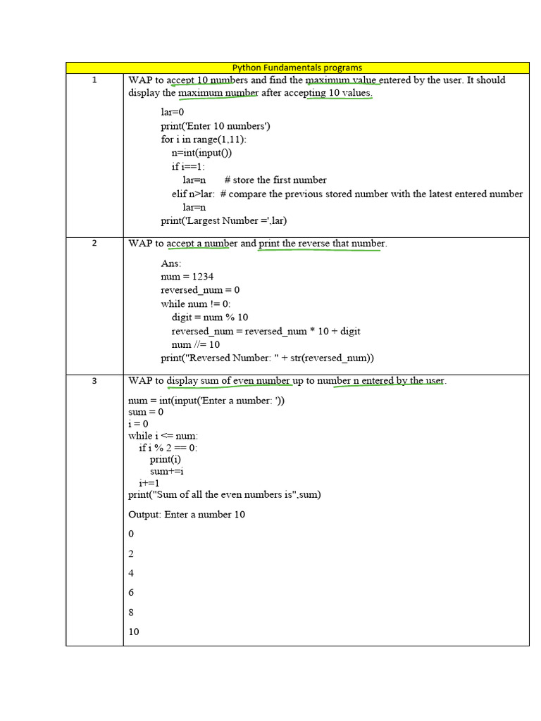 GR 11 Programs To Learn PDF | PDF | String (Computer Science) | Integer (Computer Science)