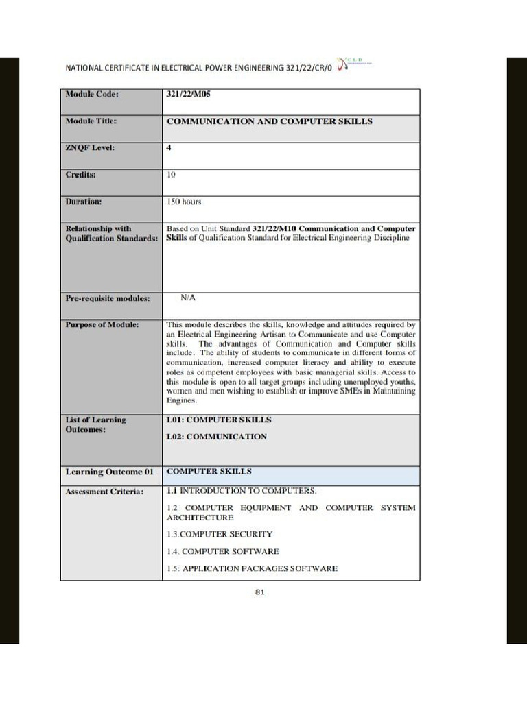 Computers Syllabus | PDF
