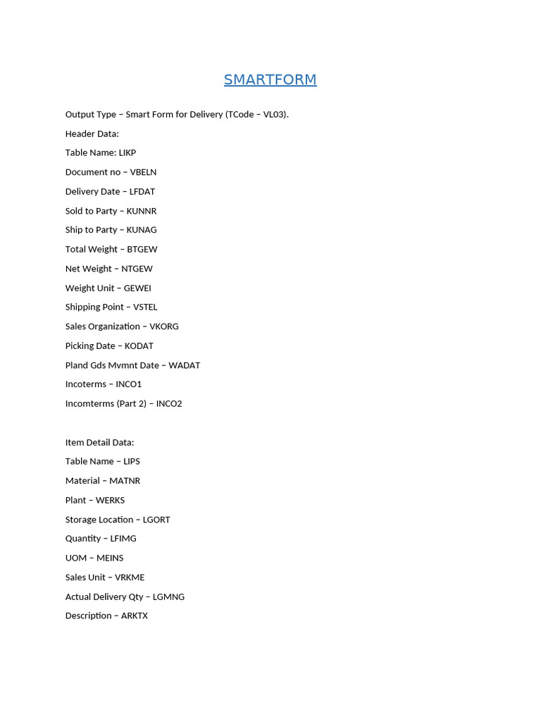 Smartform Functional Specification | PDF