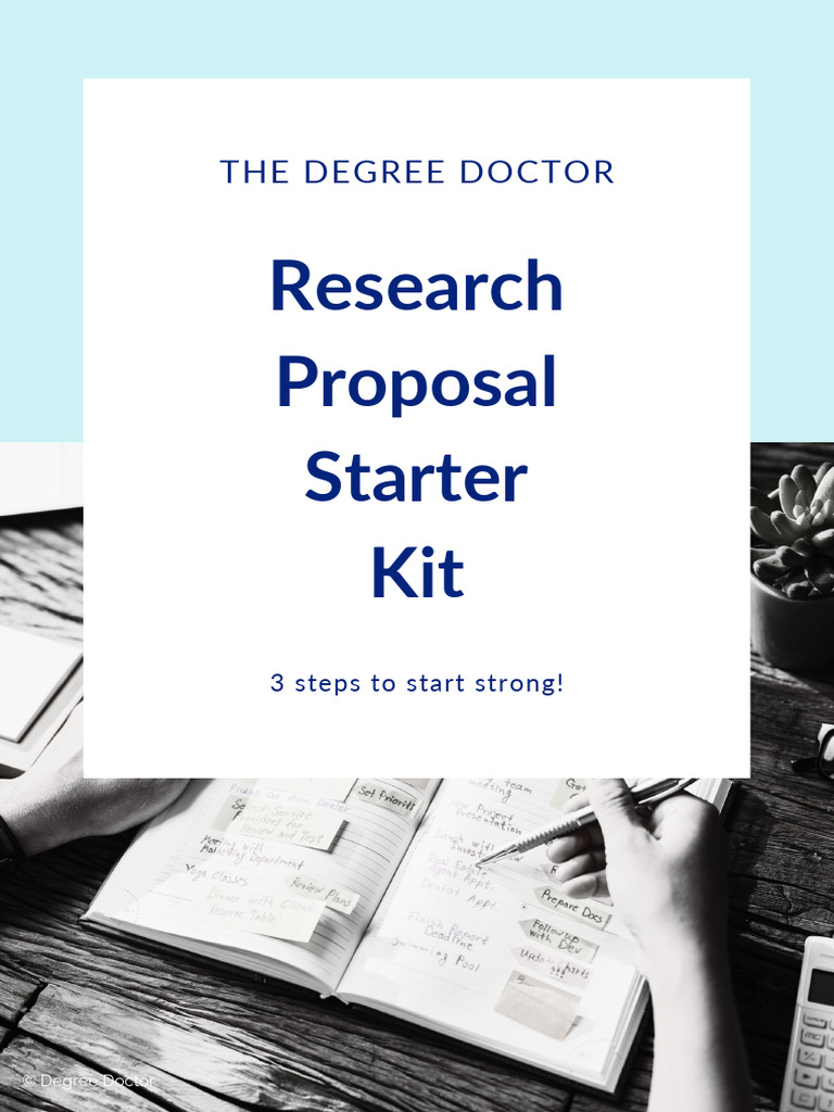 Research Proposal Starter Kit Guide | PDF | Entrepreneurship | Learning