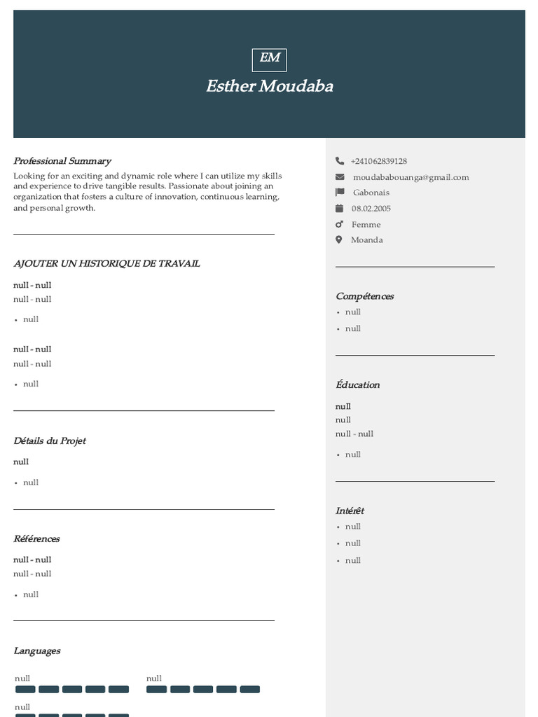Esther Resume 366 | PDF