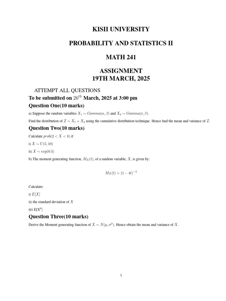 Math241cat1 2025 - 1 | PDF