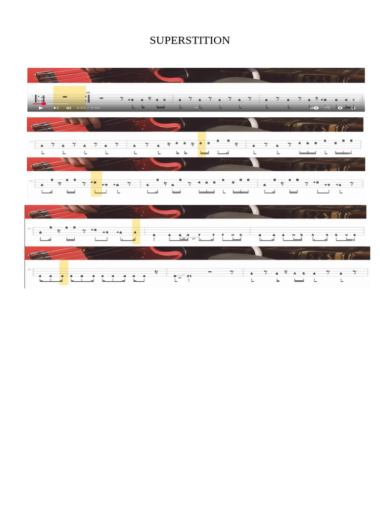 Stevie Wonder - Superstition | PDF