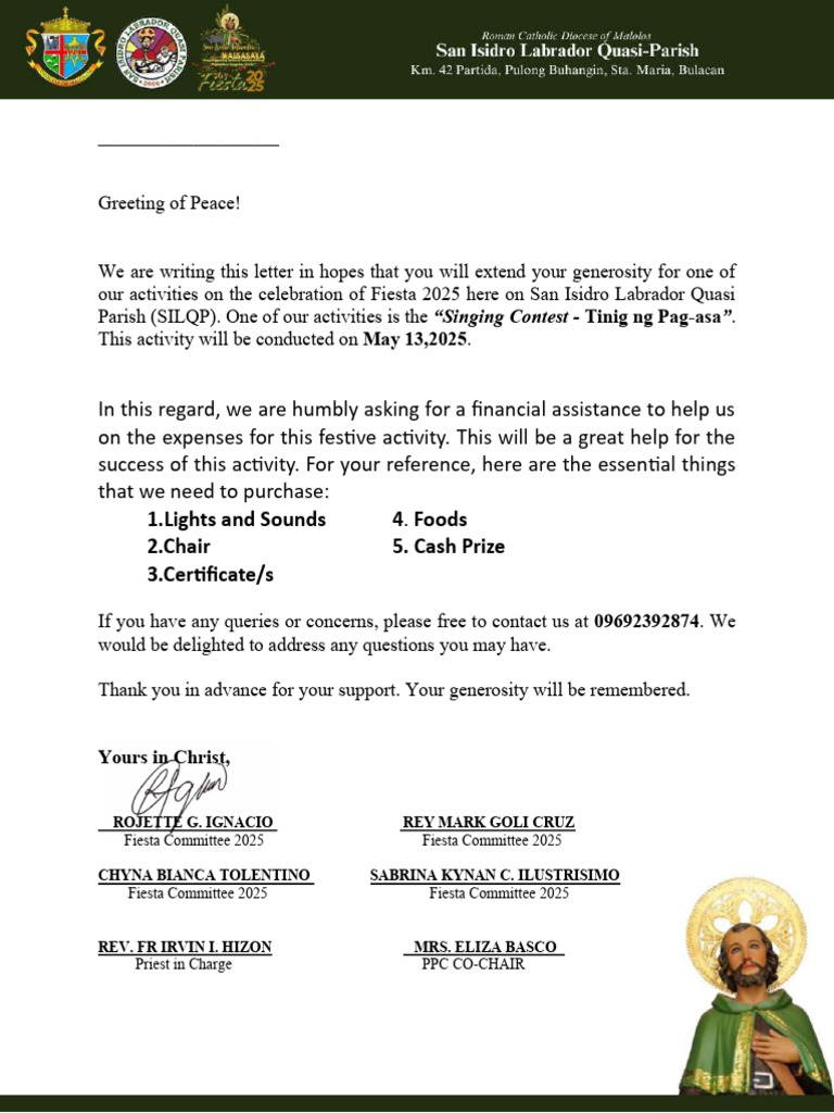 Solicitation Letter 2 | PDF