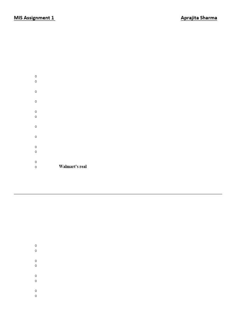 MIS Assignment 1 Aprajita Sharma | PDF | Business Process Management | Analytics