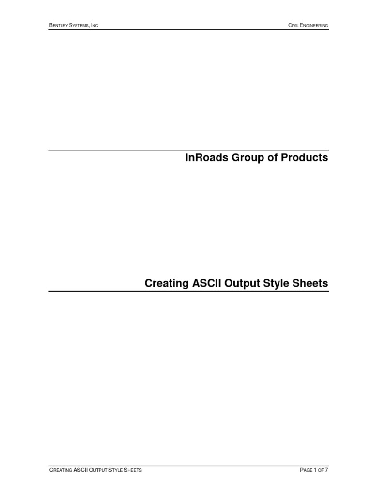Creating ASCII Output Style Sheets | PDF | Markup Language | Html