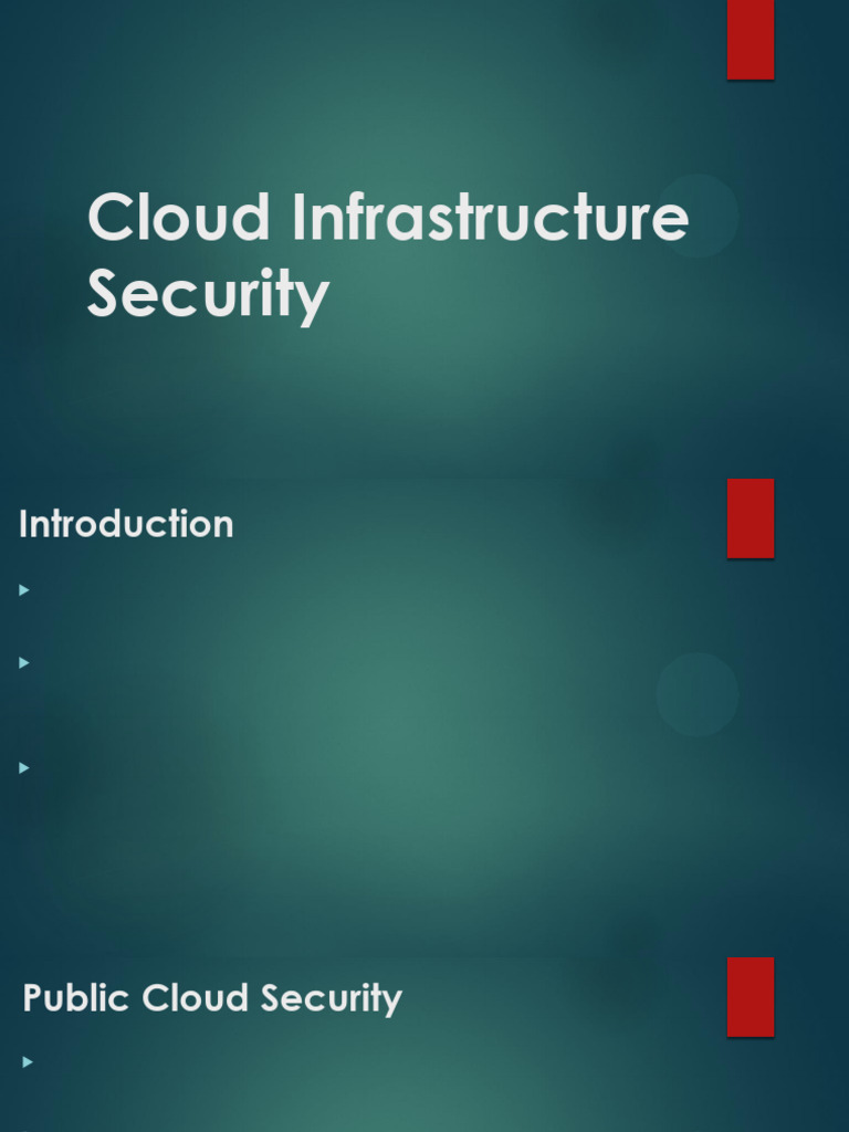 Cloud Infrastructure Security | PDF | Cloud Computing | Security