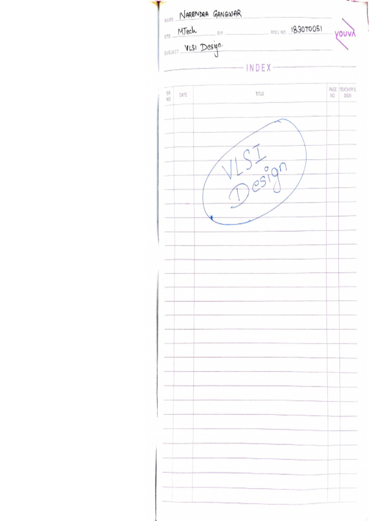 VLSI Design Notes 2018 | PDF