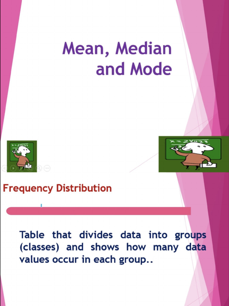 Lesson 8.1 Mean Median Mode Standard Deviation of Grouped Data | PDF