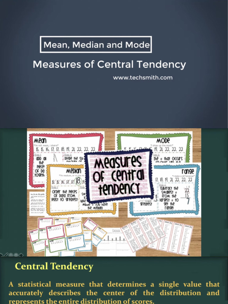 Lesson 8.2 Mean Median Mode Measures of Central Tendency | PDF