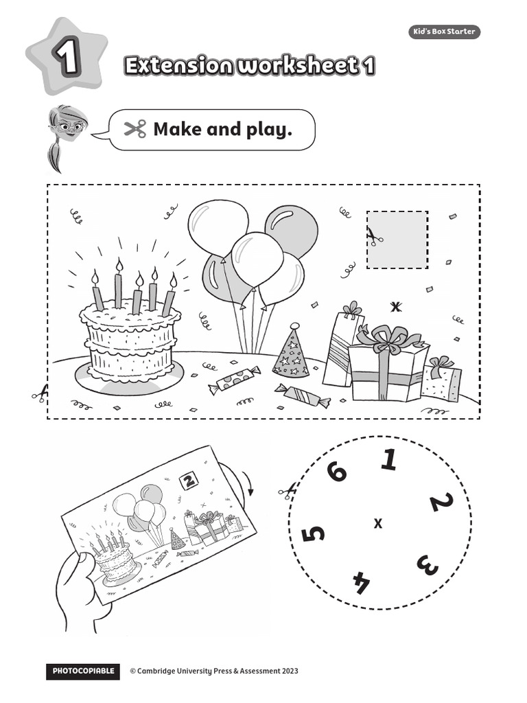 Kid's Box Starter Extension Worksheet 1 | PDF