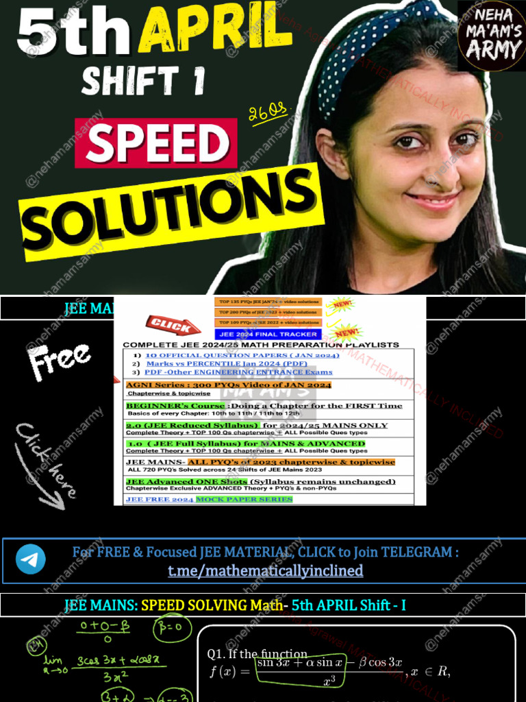 Speed Solving - 5th April - S1 | PDF | Quadratic Equation | Mathematics