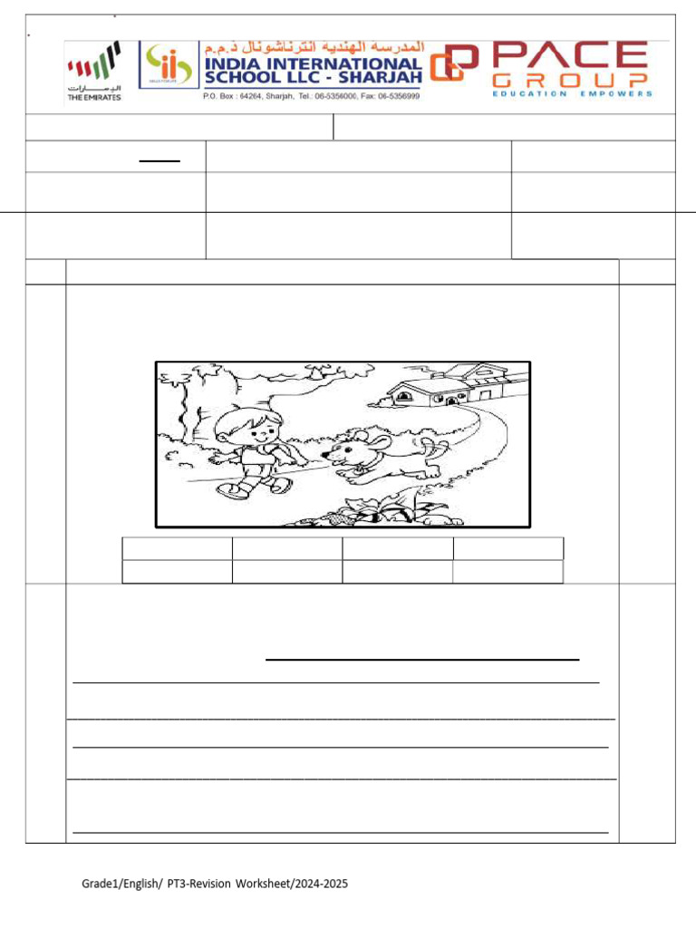 PT3 Grade 1 Revision Worksheet (1.2) | PDF | Syntax | Grammar