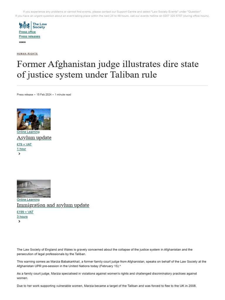 Former Afghanistan judge illustrates dire state of justice system under ...