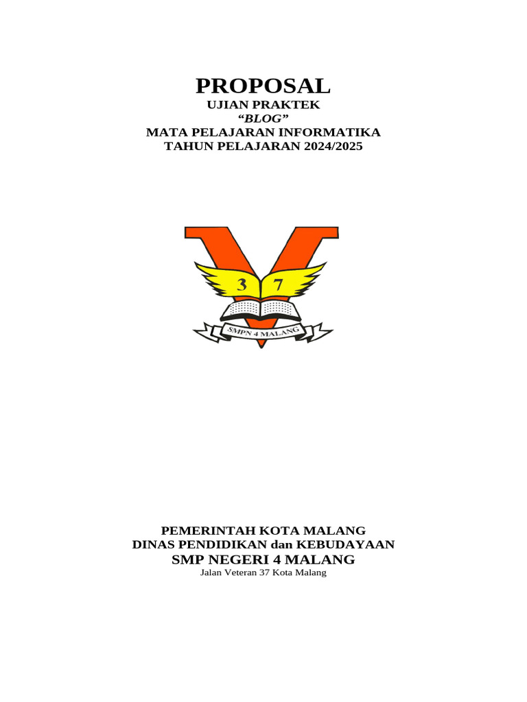 Proposal Ujian Praktek 2025 | PDF