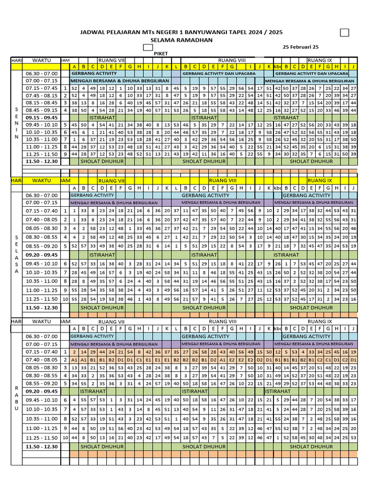 2425 JADWAL RAMADHAN | PDF