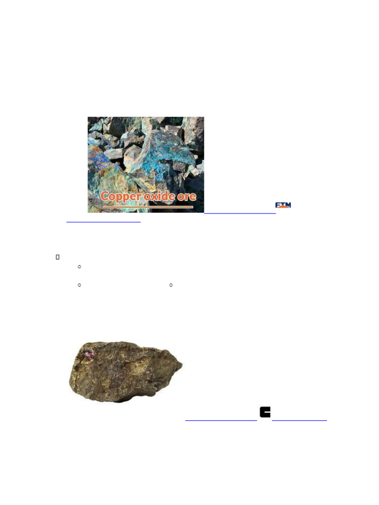 Types of Ores and Principals of Metals Extraction | PDF | Distillation ...