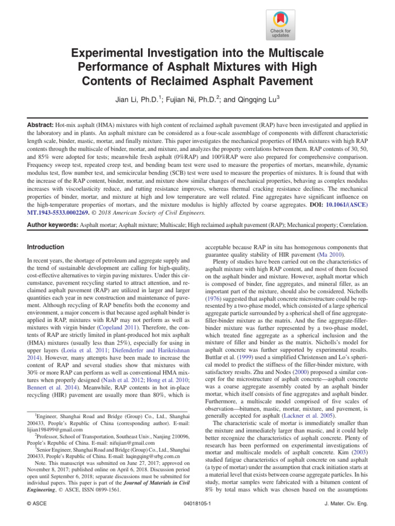 Experimental Investigation Into The Multiscale | PDF | Concrete | Deformation (Engineering)