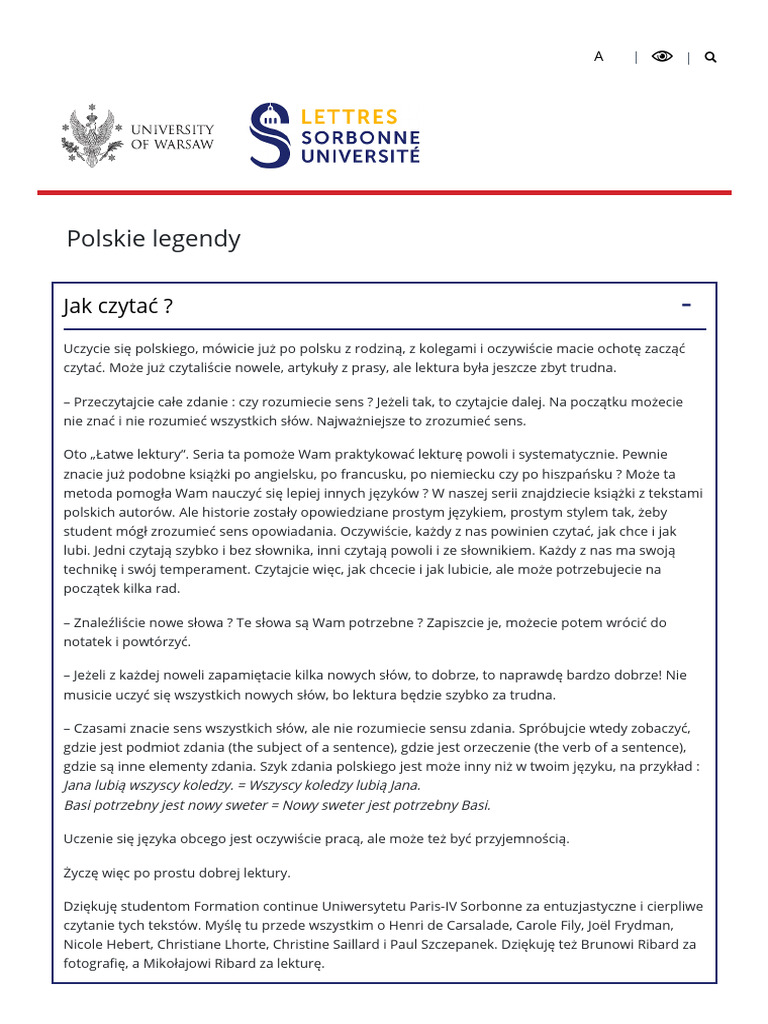 Polskie legendy - Centre de civilisation polonaise | PDF