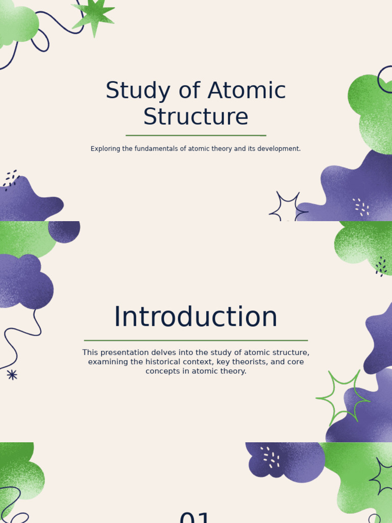 Study of Atomic Structure | PDF | Atoms | Neutron