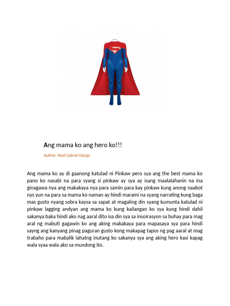 Ang Mama Ko Ang Hero Ko | PDF