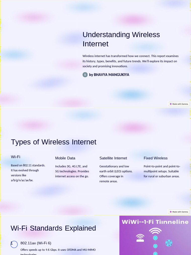 Understanding Wireless Internet | PDF | Wi Fi | Ieee 802.11