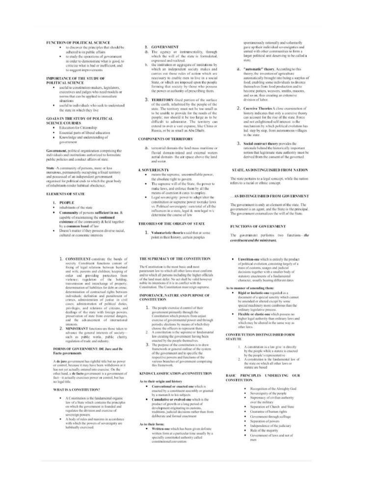 Lecture Politics & Governance | PDF