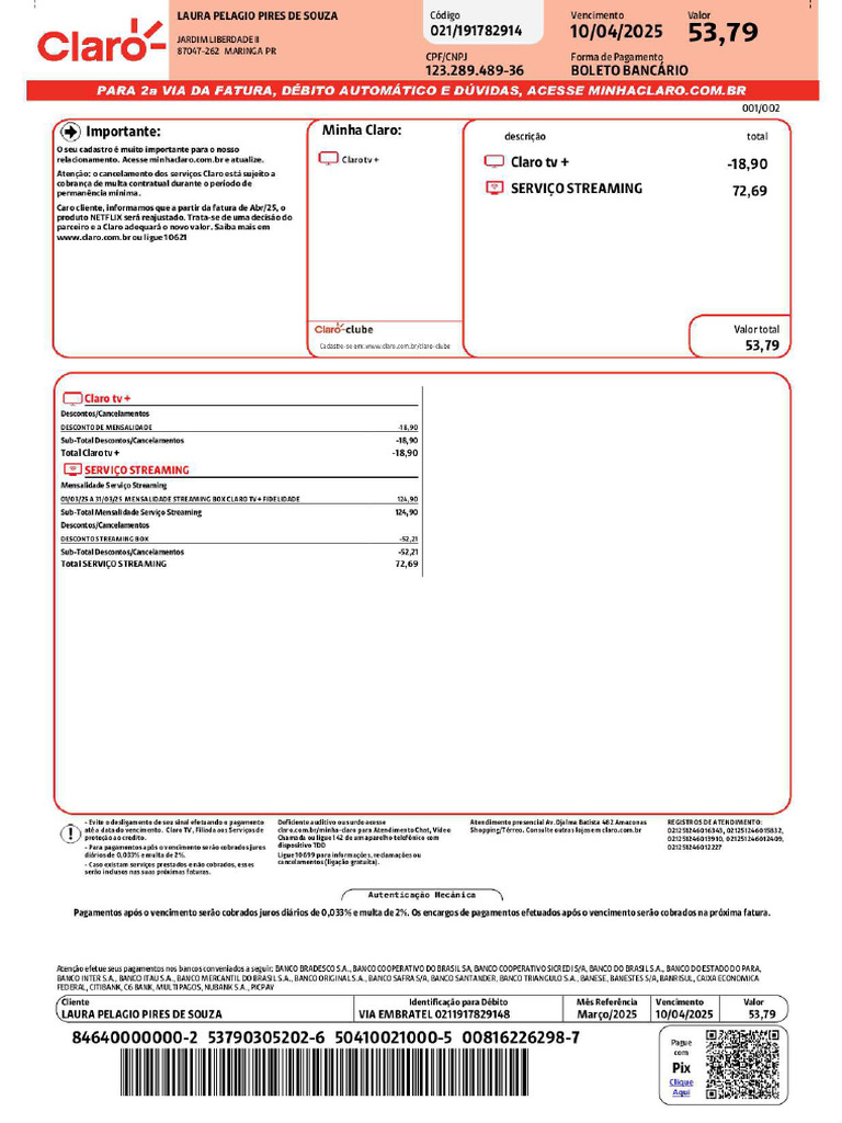 Fatura Claro - Page-0001 | PDF