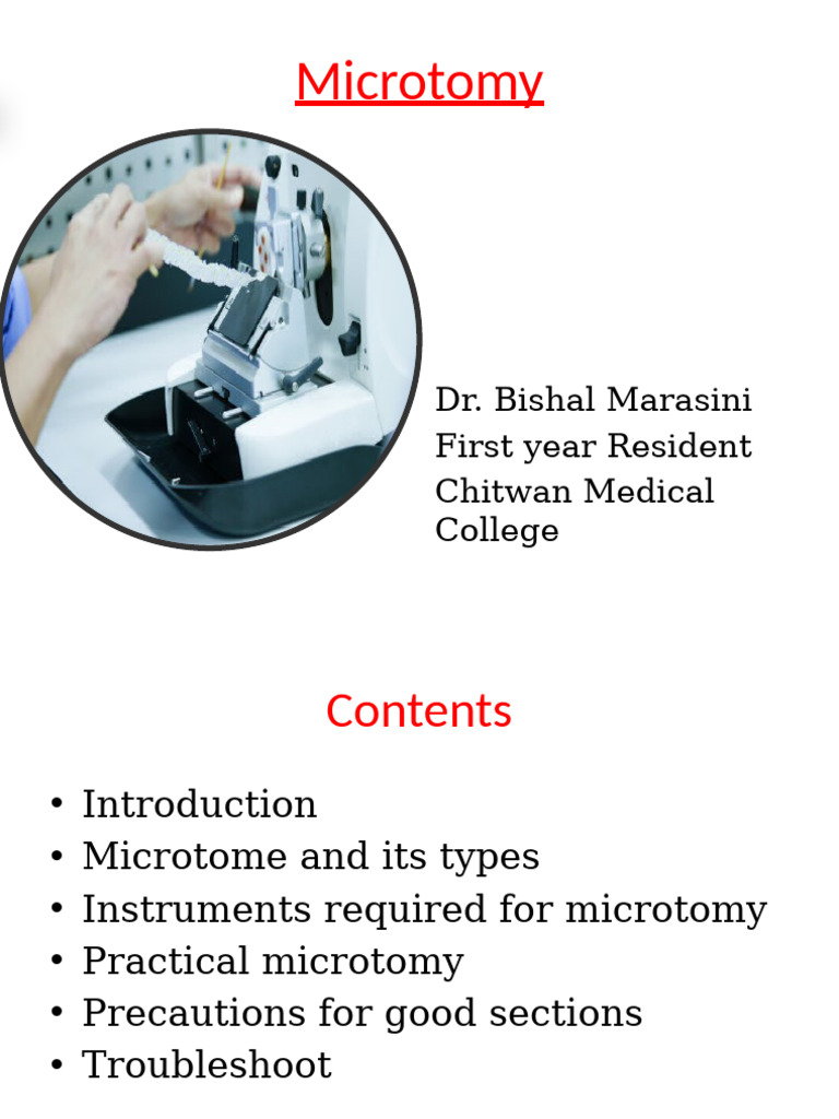 Microtome Final Final | PDF
