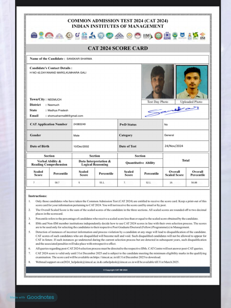 Cat Score Card | PDF