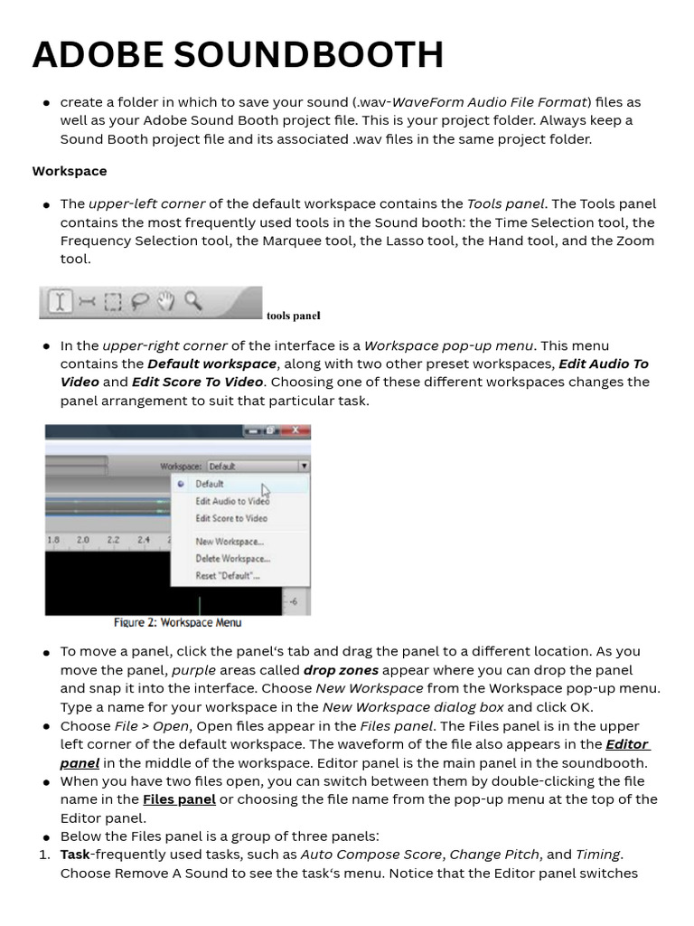 Adobe Soundbooth Features Overview | PDF | Adobe Flash | Mac Os