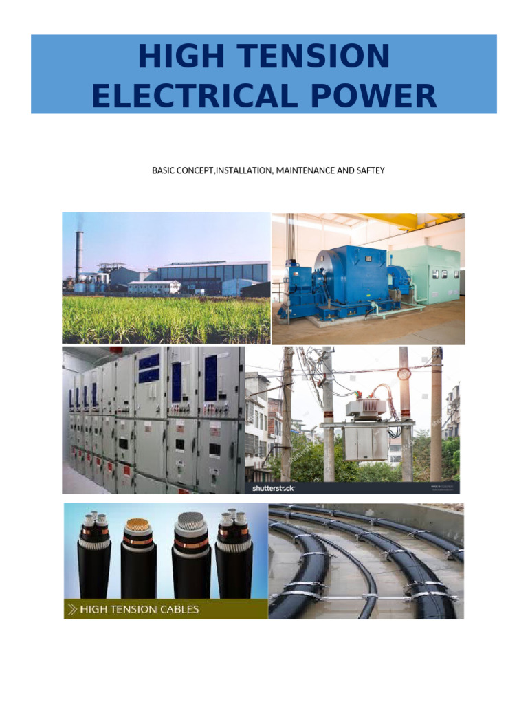 High Tension Training Module | PDF | High Voltage | Electricity