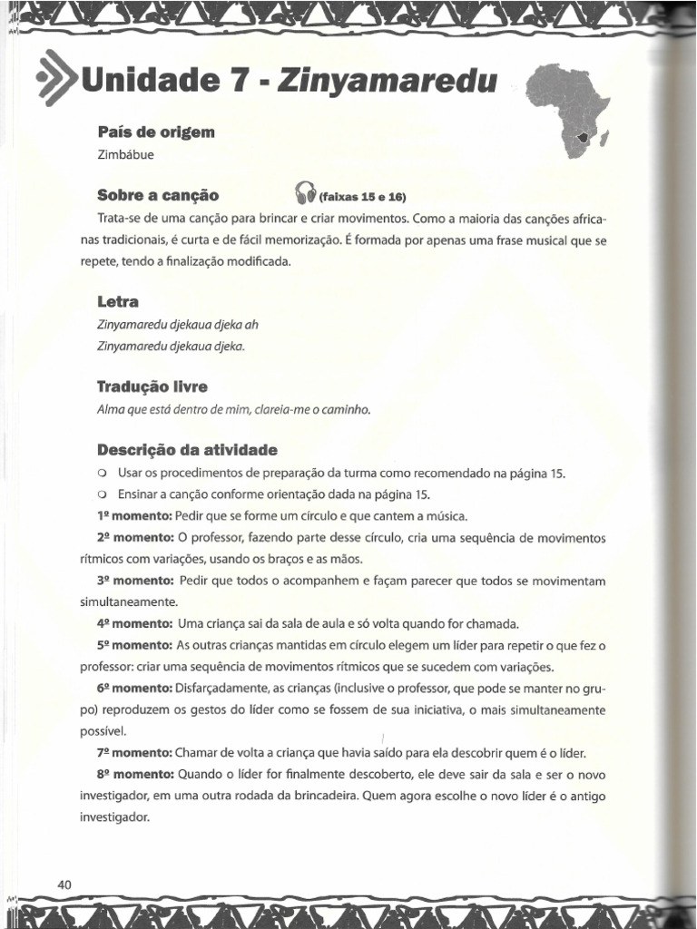 Música Africana Na Sala de Aula 3 | PDF