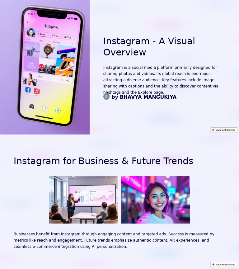 Instagram A Visual Overview | PDF