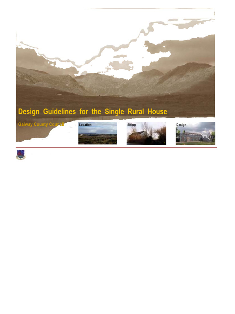 Appendix 5 Design Guidelines for Single Rural Housing | PDF | Energy ...