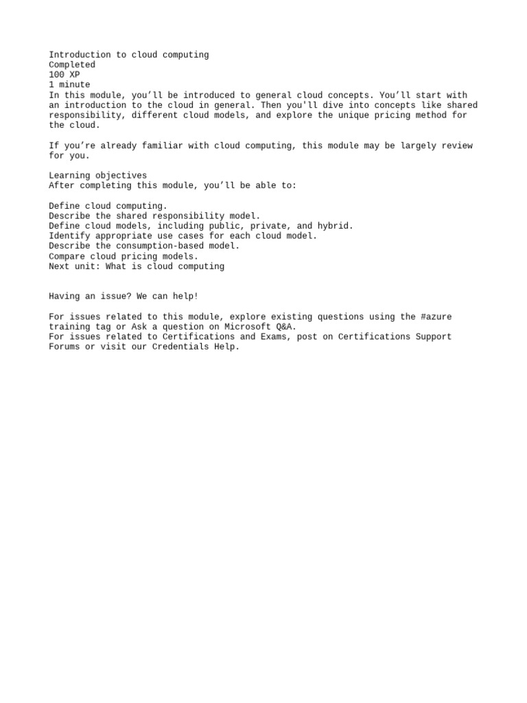 Introduction To Cloud Computing | PDF